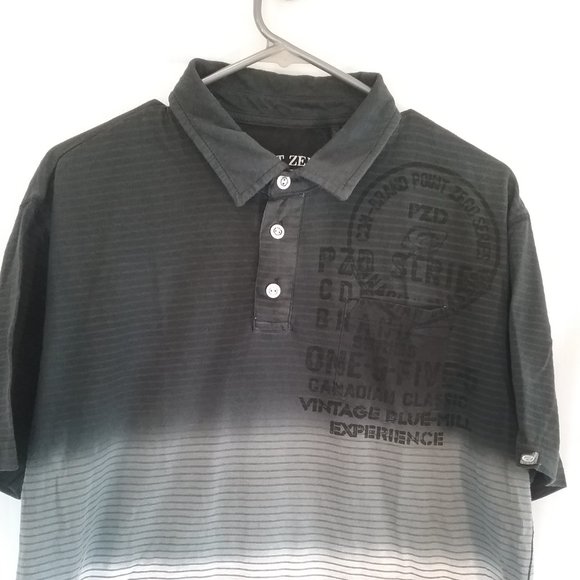 Point Zero | Shirts | Point Zero Mens Polo Shirt Black Grey L | Poshmark